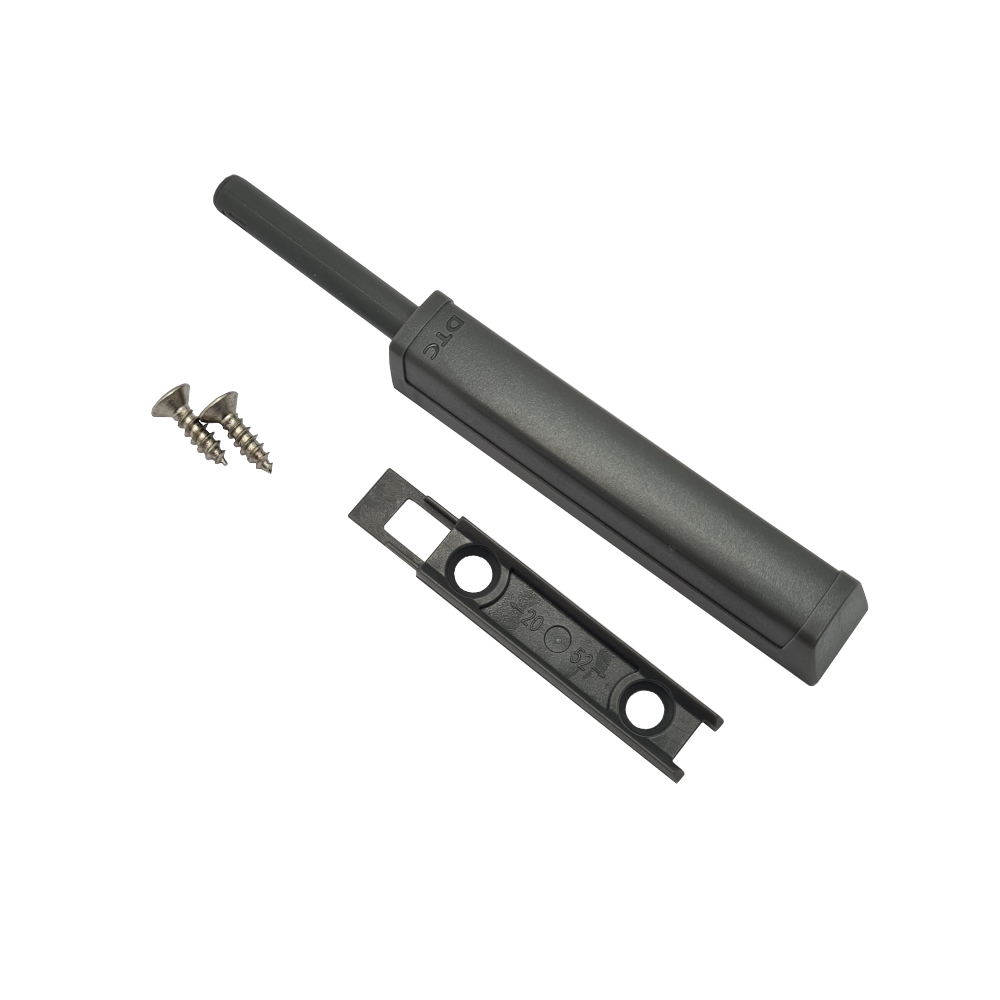 DTC, Push Latch With Inline Fixing Plate, Grey – Fittingsco LTD