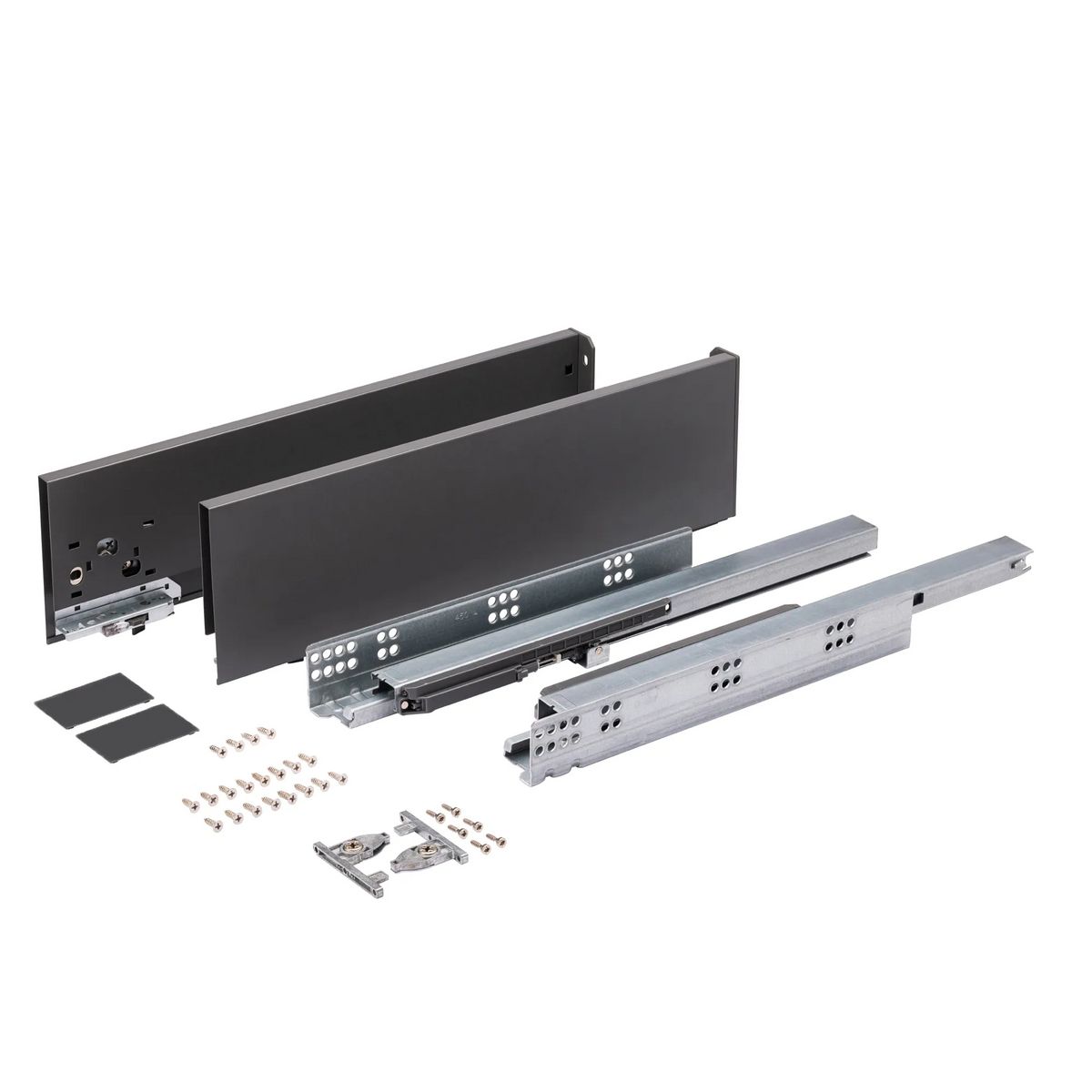 Twin Pro, 126mm Mid Drawer Runner System, Double Wall Drawer Box & Sli ...