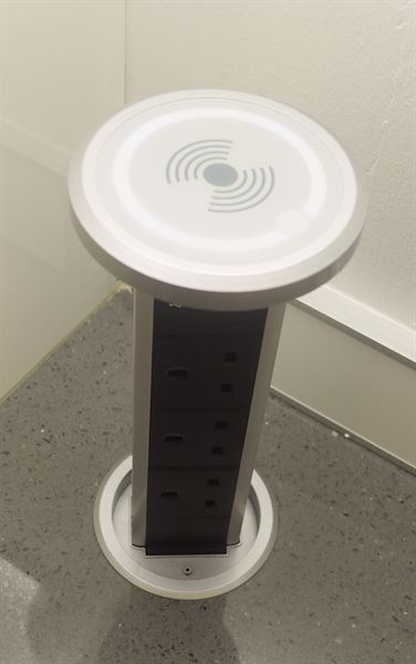 Motorised Pop-Up Kitchen Worktop Power Dock With QI Wireless Charger ...